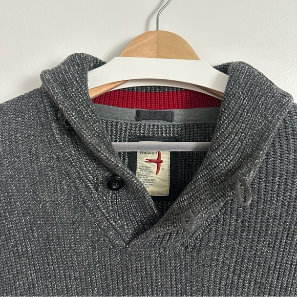 Relwen | Sweaters | Relwen Woodsman Shawl Charcoal | Poshmark
